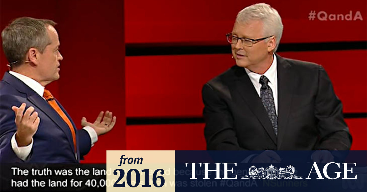 Video Qanda Shorten Calls Gotcha On Jones